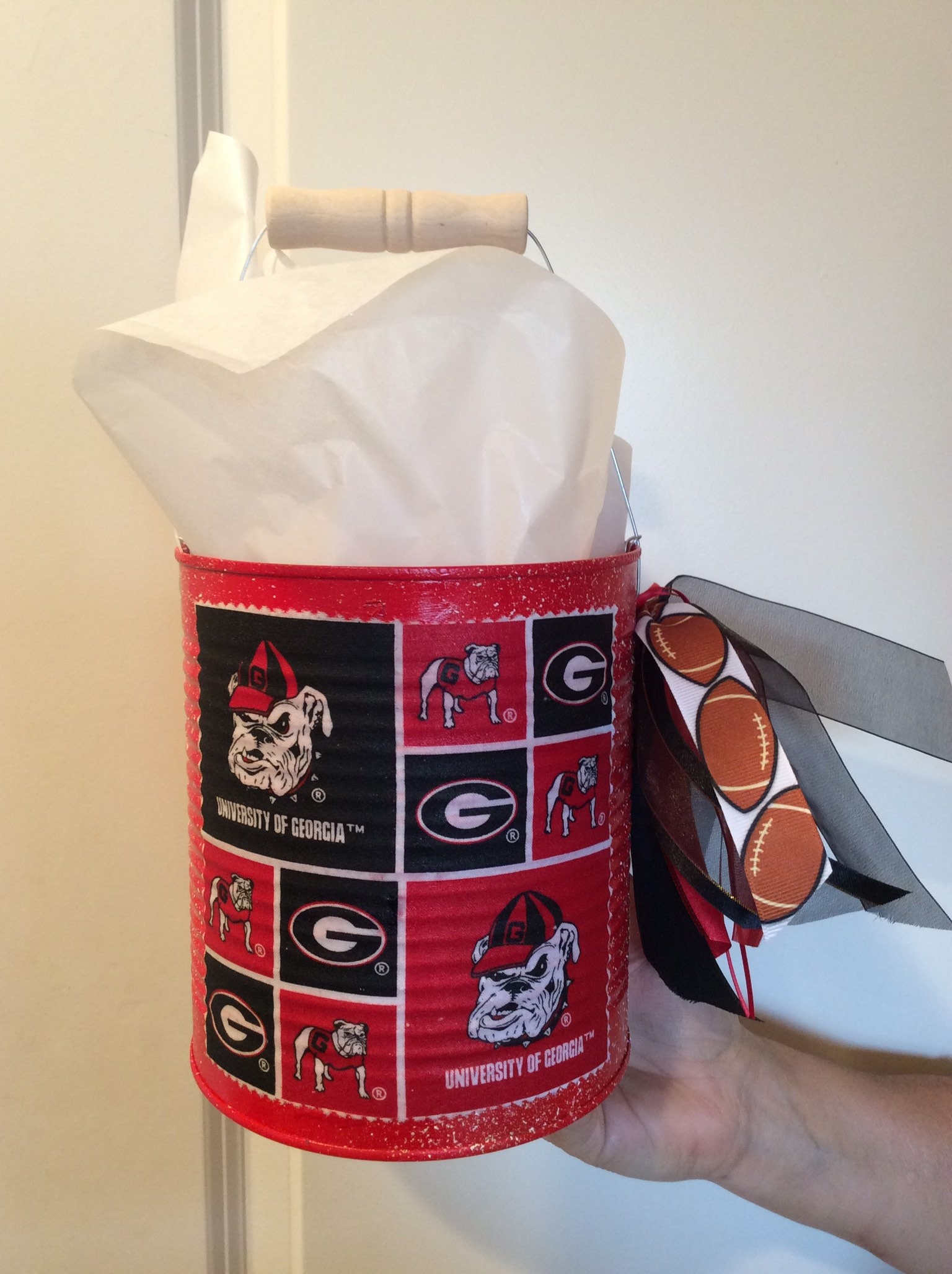 University of Georgia Gift Can Uga Bulldog Gift Container | Etsy