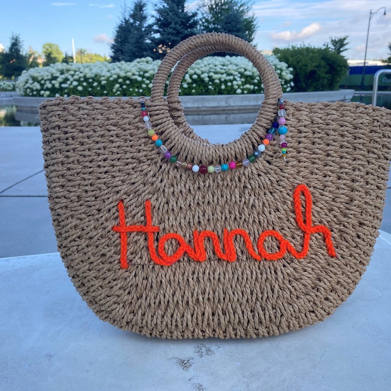 Monogram Beach Bag - Etsy