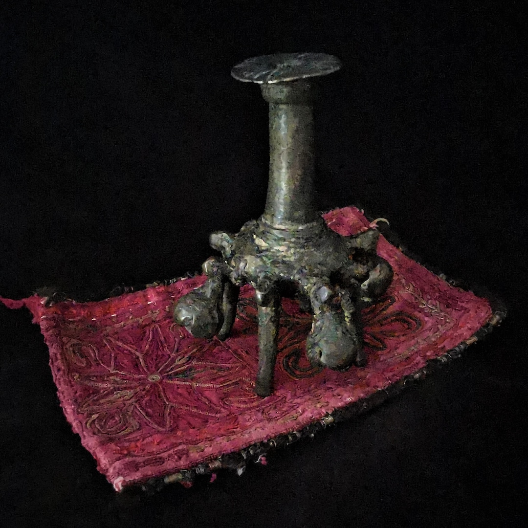 Old Bronze Kohl Khol Container, Afghanistan, Surmadani, Ethnic, Tribal ...