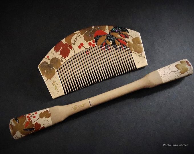 Signed Japanese Kushi and Kogai Geisha Hair Accessory 1950s - Etsy