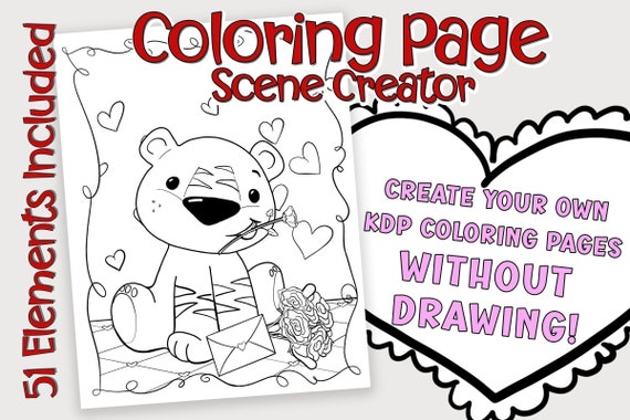 Animal Valentine Coloring Pages