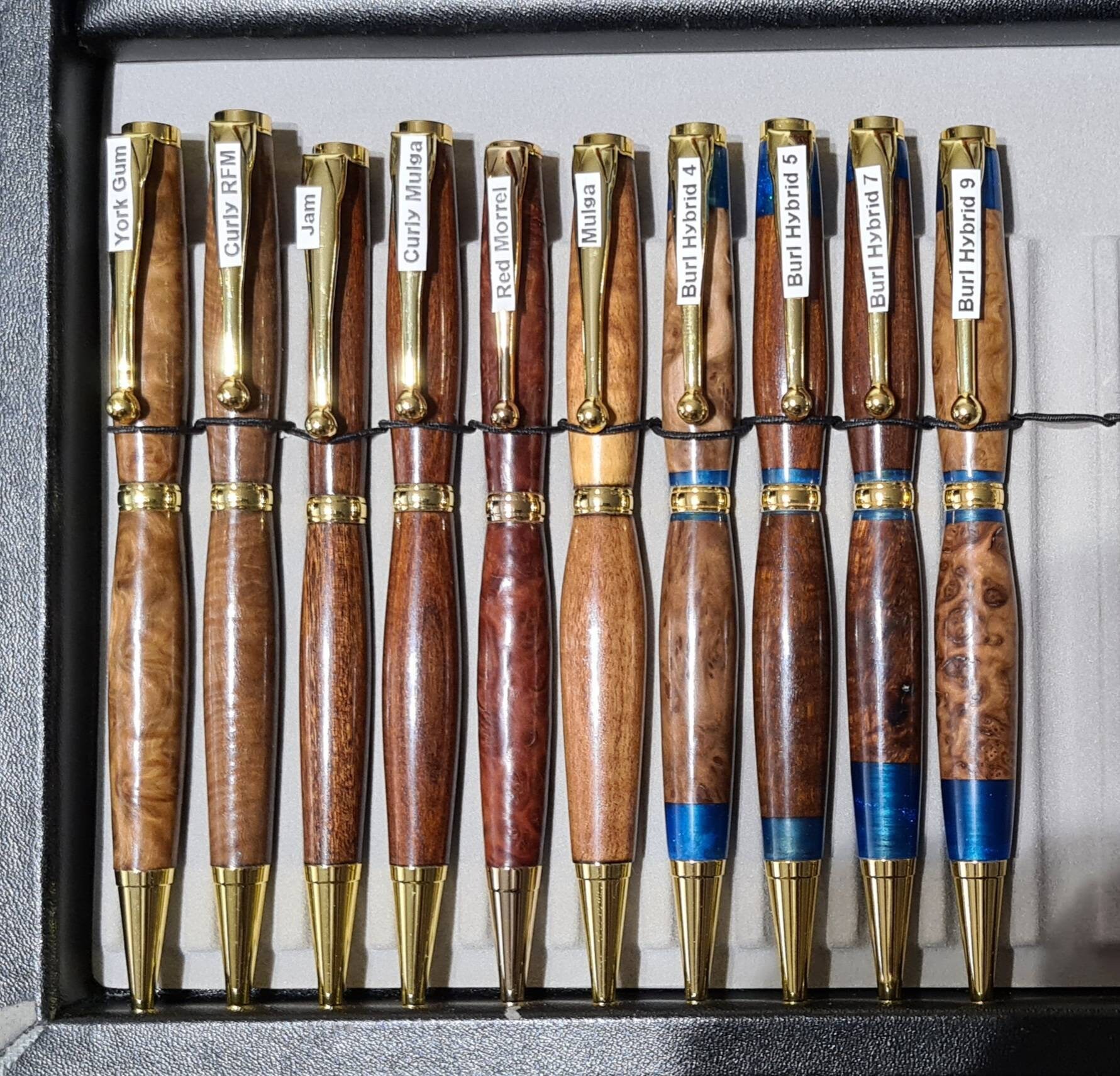 Handmade Wooden Twist Pens.slimline Ballpoint Twist.epoxy - Etsy