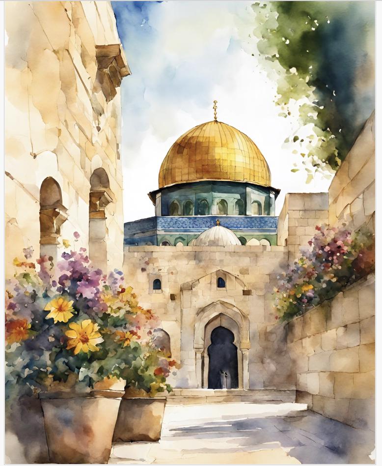 Al-aqsa Mosque Cross Stitch Pattern | Islamic Embroidery | Digital PDF ...