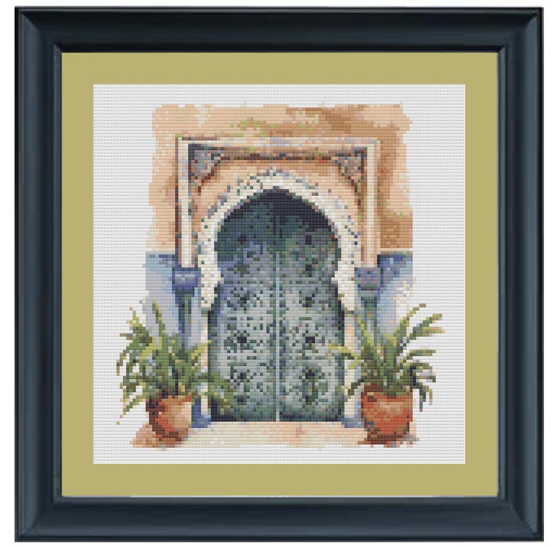 Marocco Door Architecture Middle East Cross Stitch Pattern - Etsy