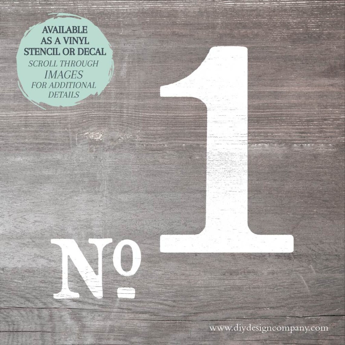 Custom Number STENCIL / Custom Number DECAL / Vintage Number / | Etsy