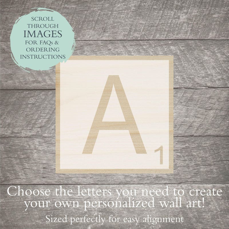 Scrabble Paintings - Etsy