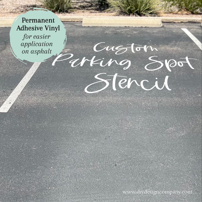 Custom Stencils for Senior Parking Spot - Etsy