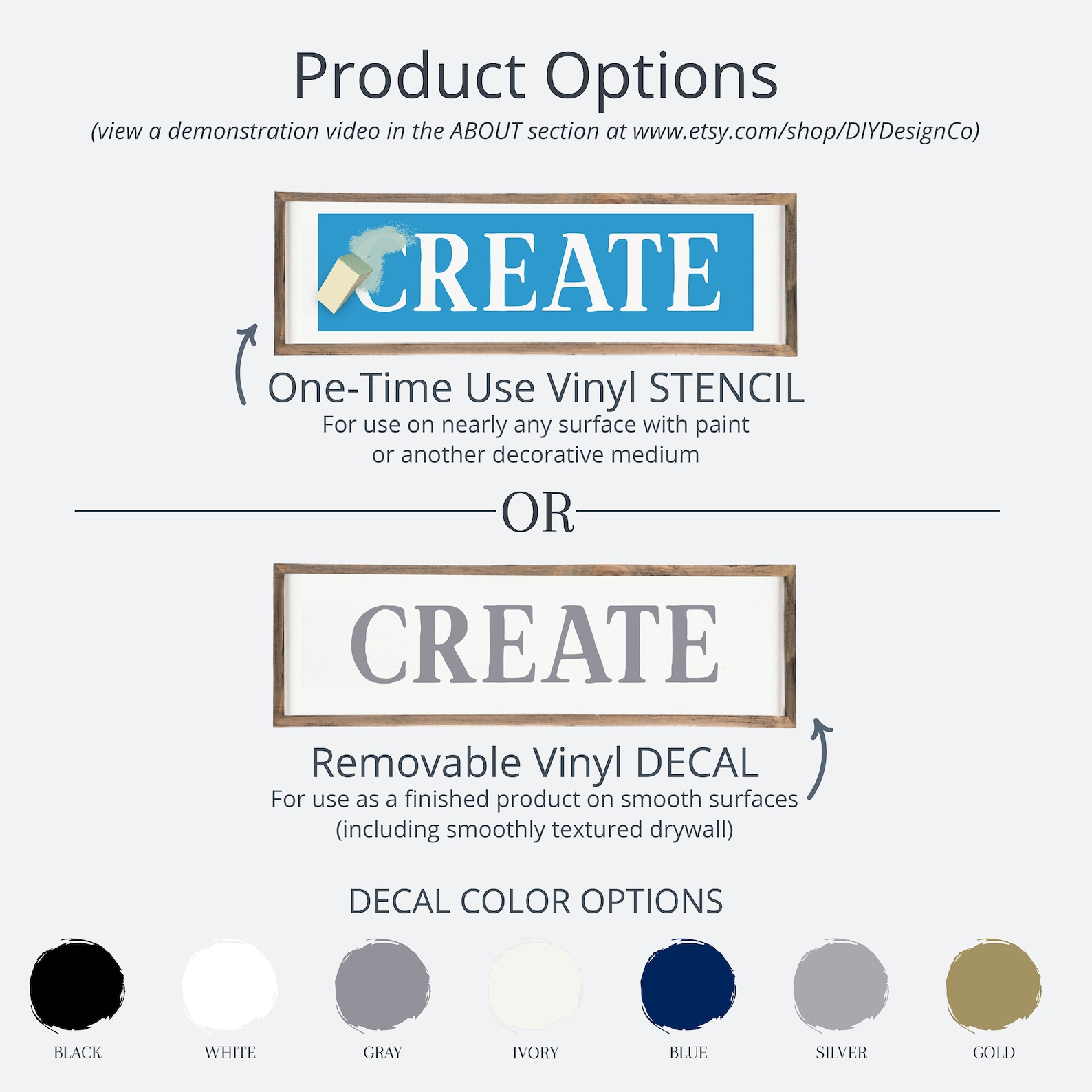 Custom Single-line Text STENCIL or DECAL / Custom Stencil / One-time ...