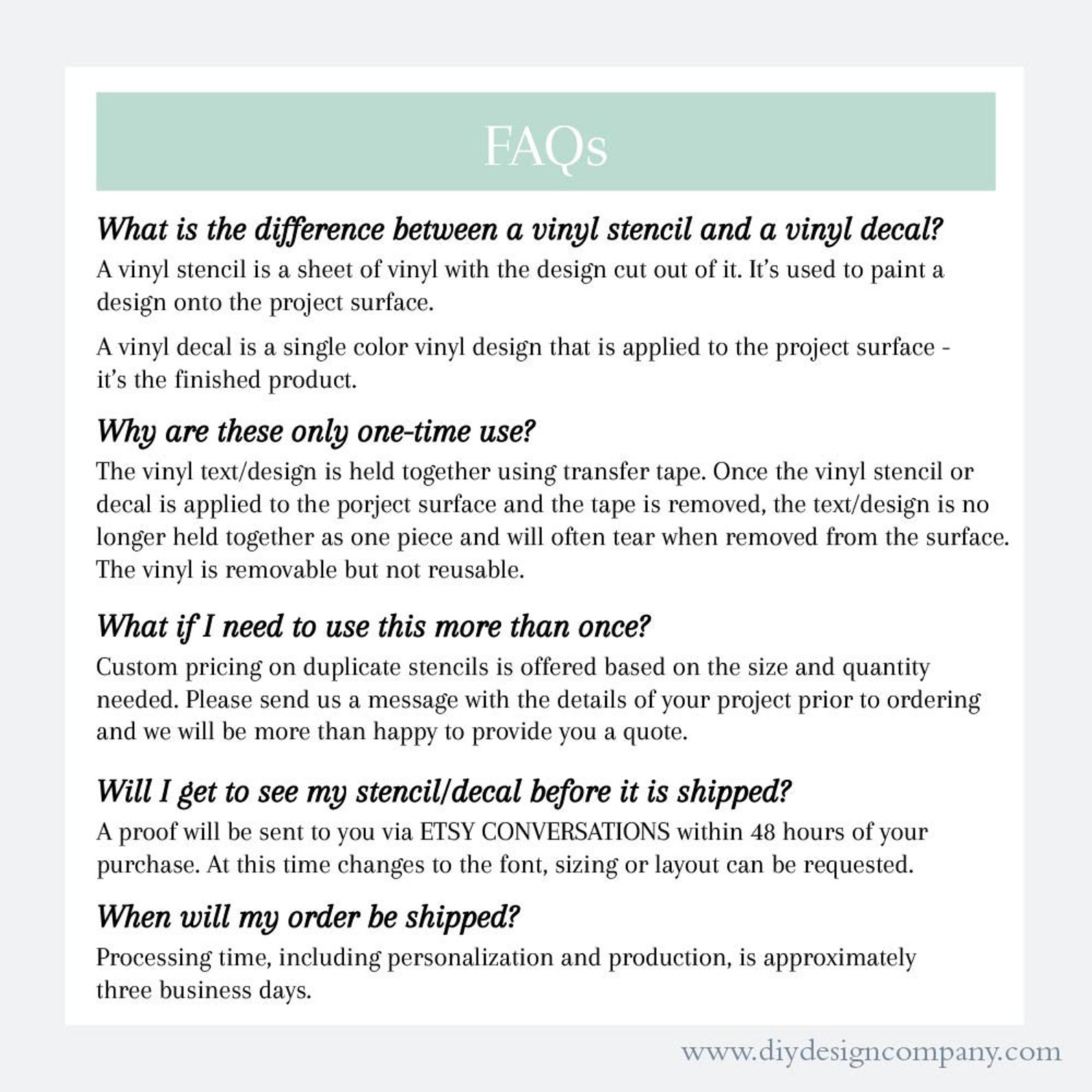 Custom Single-line Text STENCIL or DECAL / Custom Stencil / One-time ...