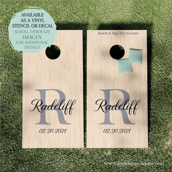 Cornhole Board Decals - Etsy