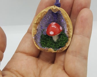 Red Mushroom Christmas Ornament Baby Shower Party Favor - Etsy