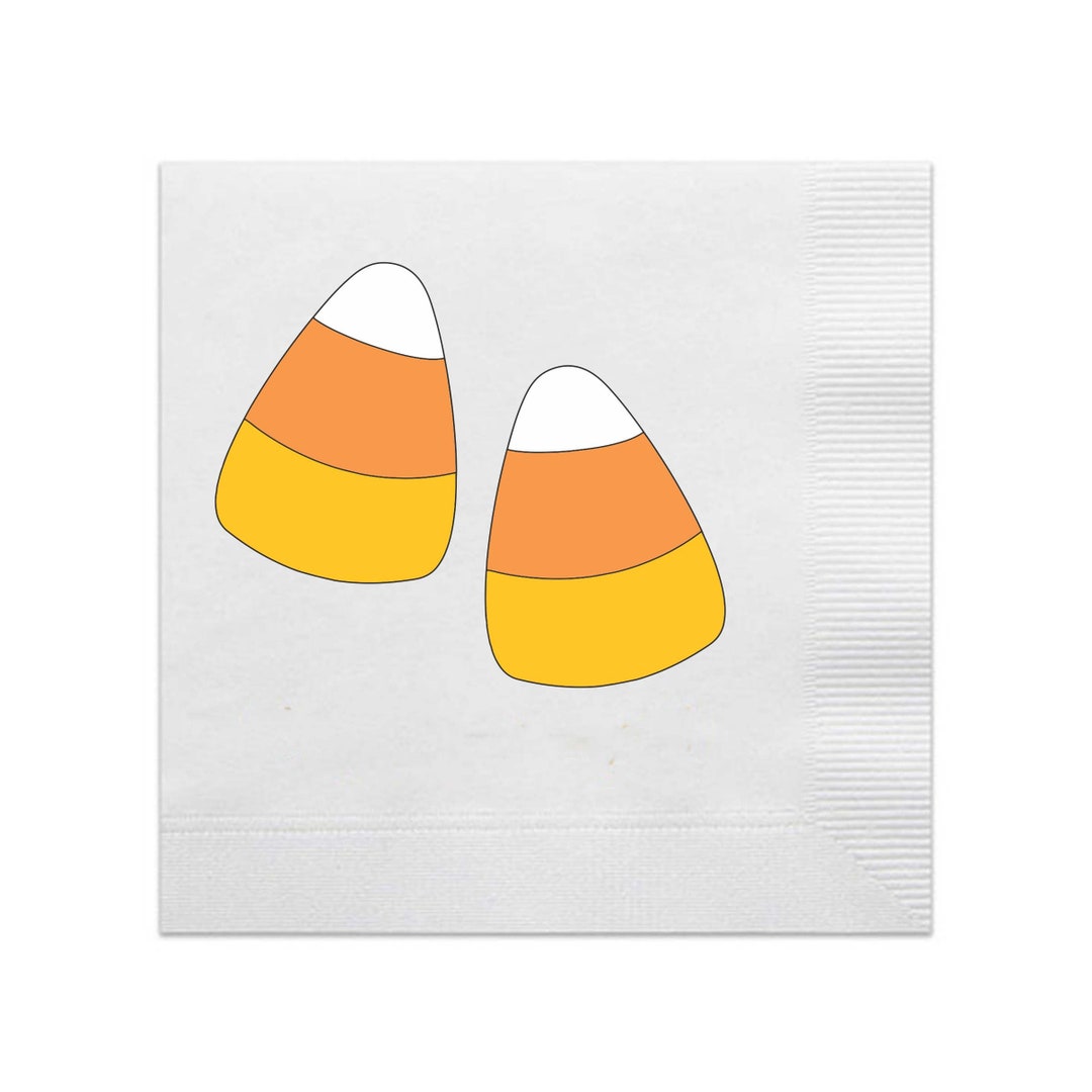 Candy Corn Napkins, Halloween Cocktail Napkins, Paper Halloween Napkins ...