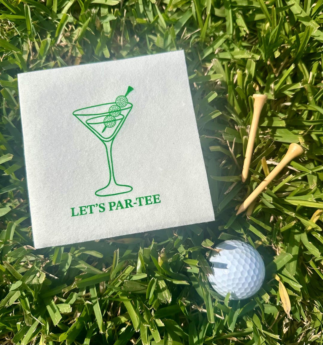 Let's Par-tee Golf Napkins, Golf Party Supplies, Masters Napkins ...