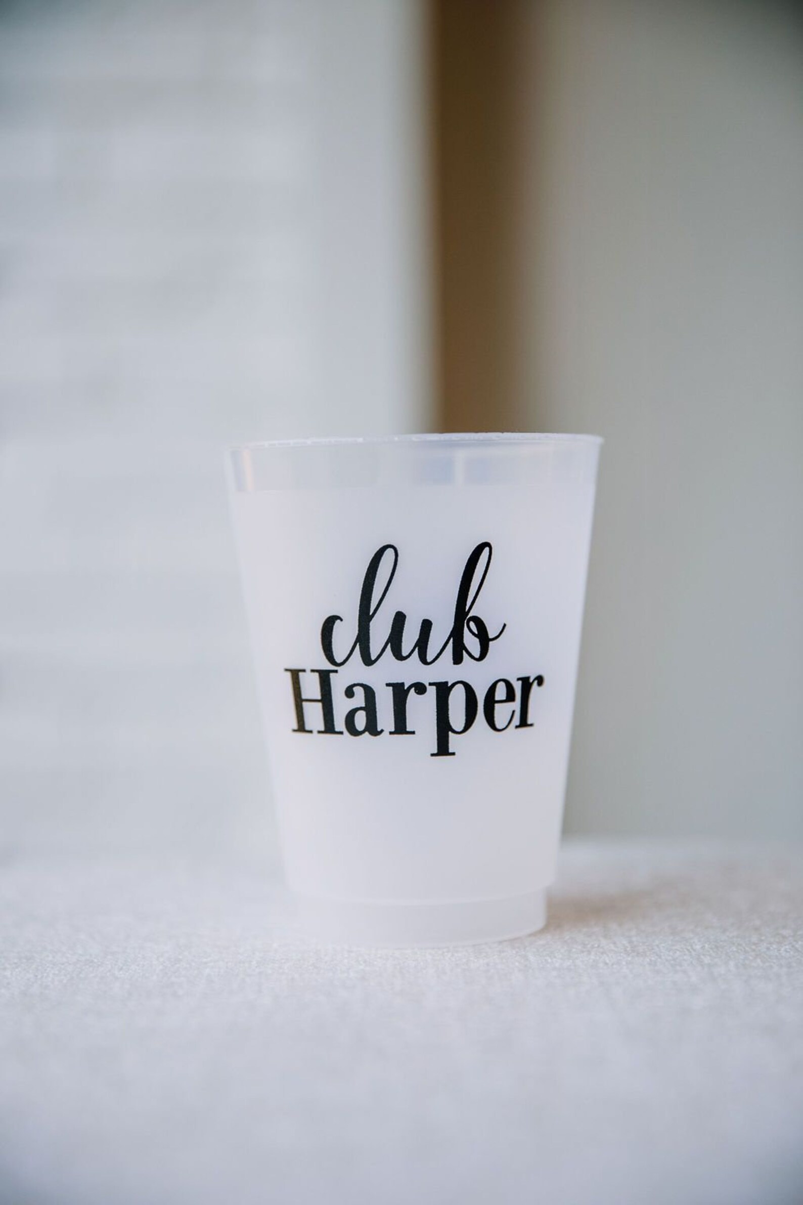 Personalized Club Last Name Party Cups, Pool Party Frost Flex Cups ...
