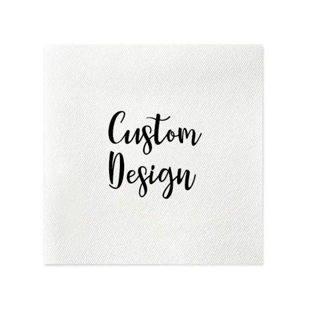 Custom Design Cocktail Napkins, Personalized Napkins, Design Your Own ...
