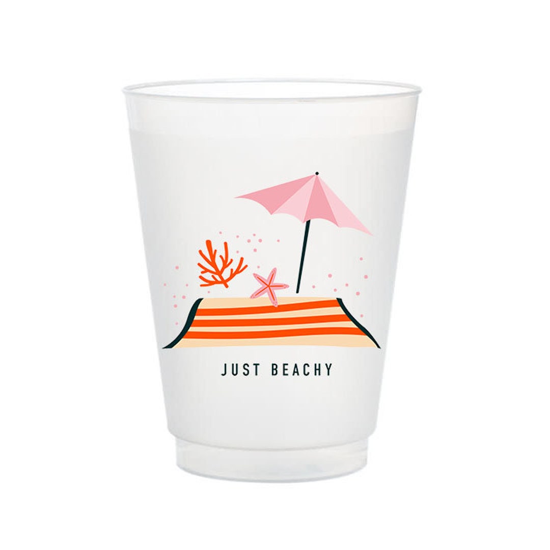 Just Beachy Flex Cups, Frost Flex Party Cups, Shatterproof Beach Cups ...