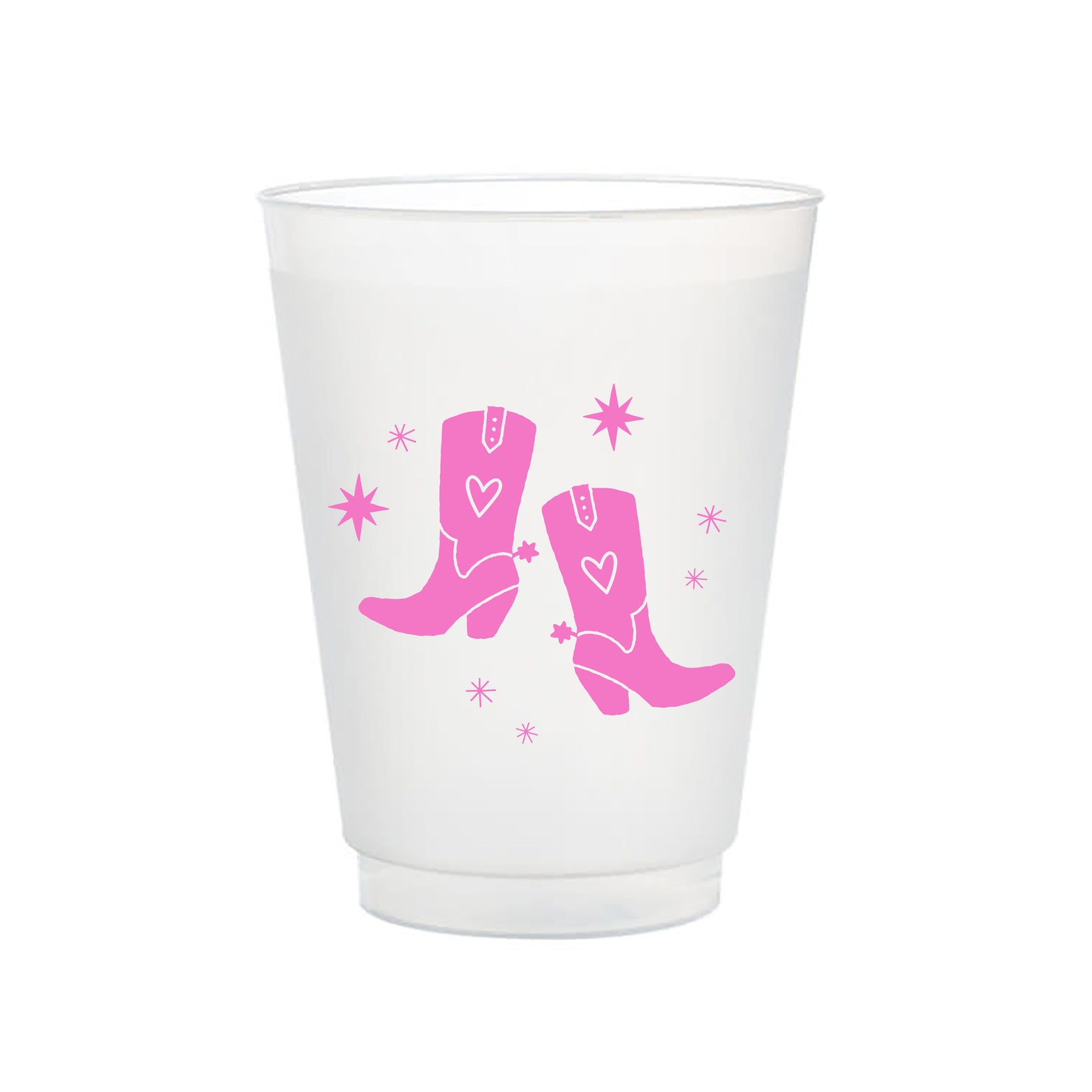Cowboy Boots Frost Flex Cups Rodeo Bachelorette Cups Texas - Etsy