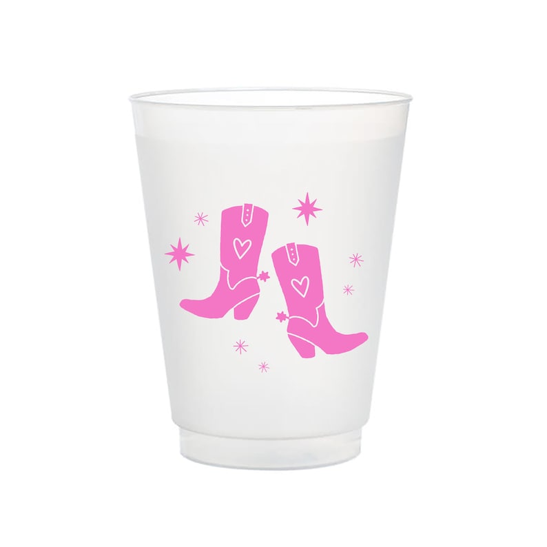Cowboy Boots Frost Flex Cups Rodeo Bachelorette Cups Texas - Etsy