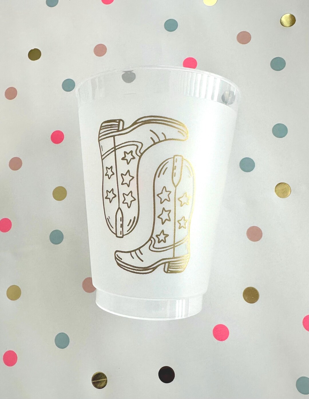 Star Cowboy Boots Frost Flex Cups, Rodeo Cups, Gameday Cups, Western ...