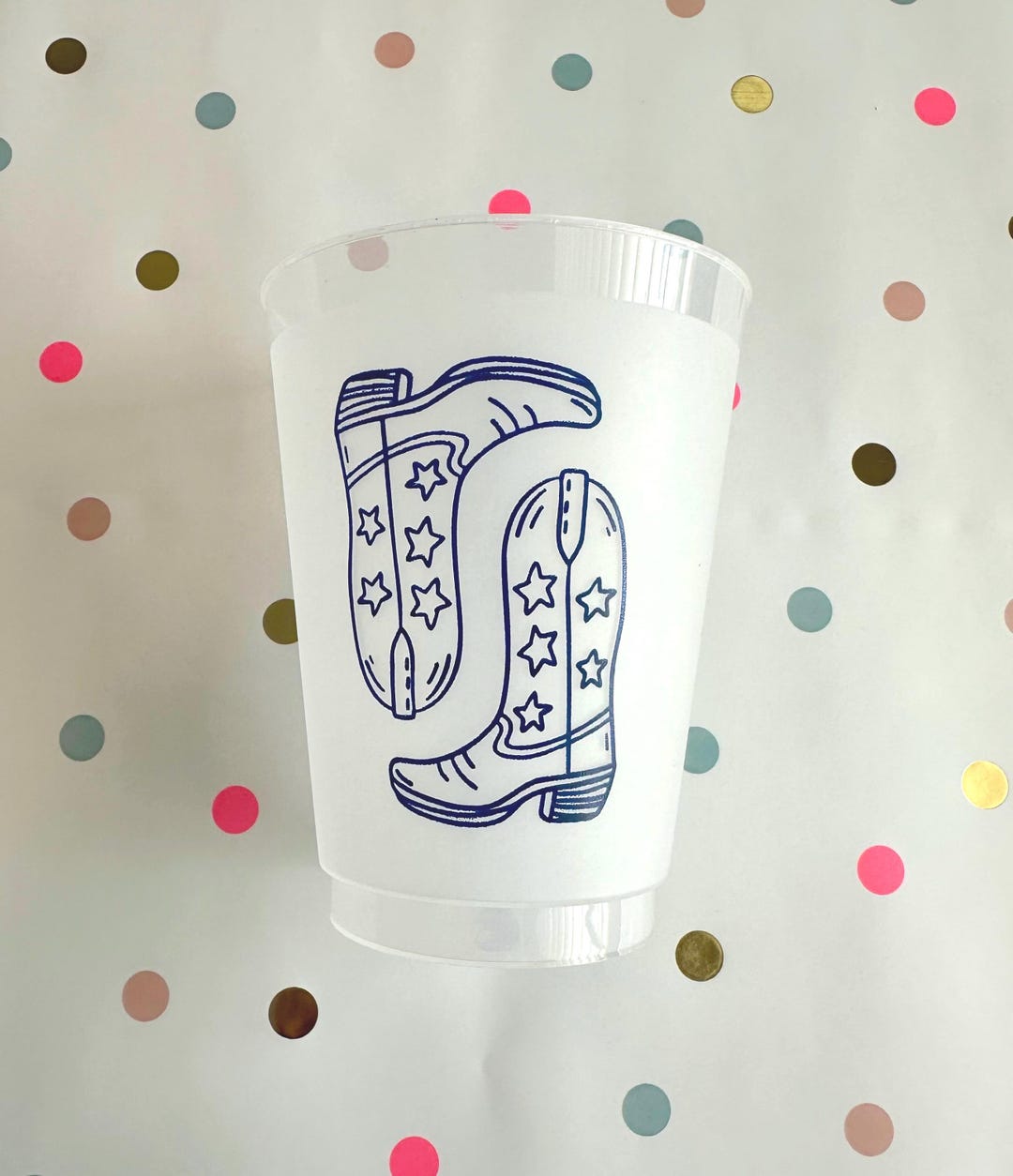 Star Cowboy Boots Frost Flex Cups, Rodeo Cups, Gameday Cups, Western ...