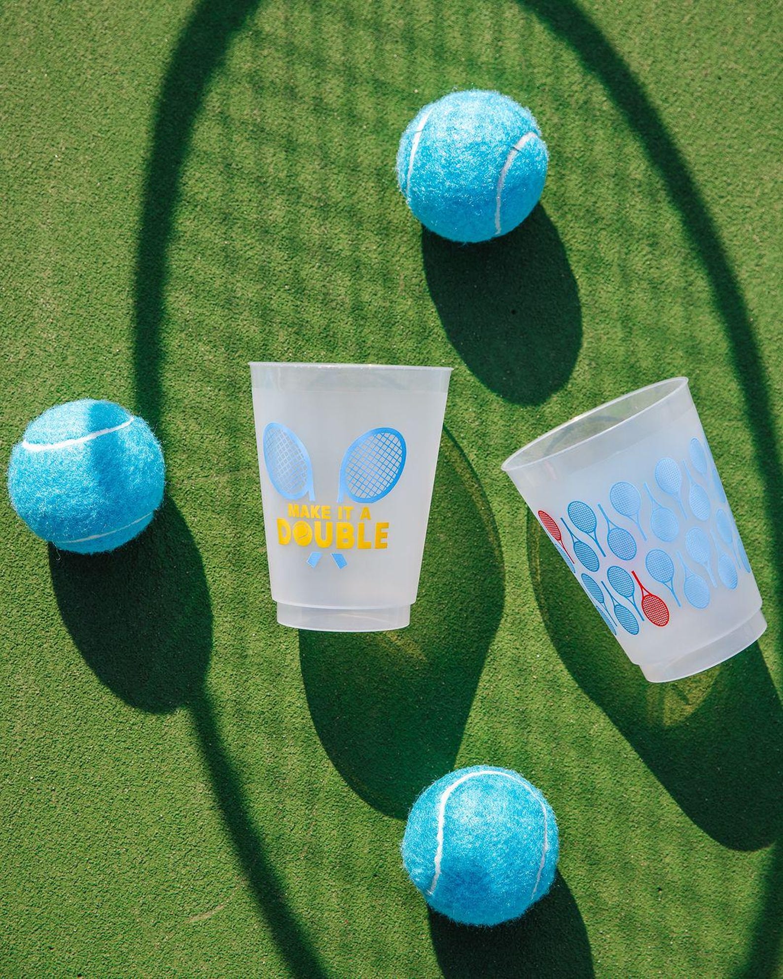 Tennis Rackets Flex Cups, Tennis Frost Flex Cups, Wrap, Shatterproof ...