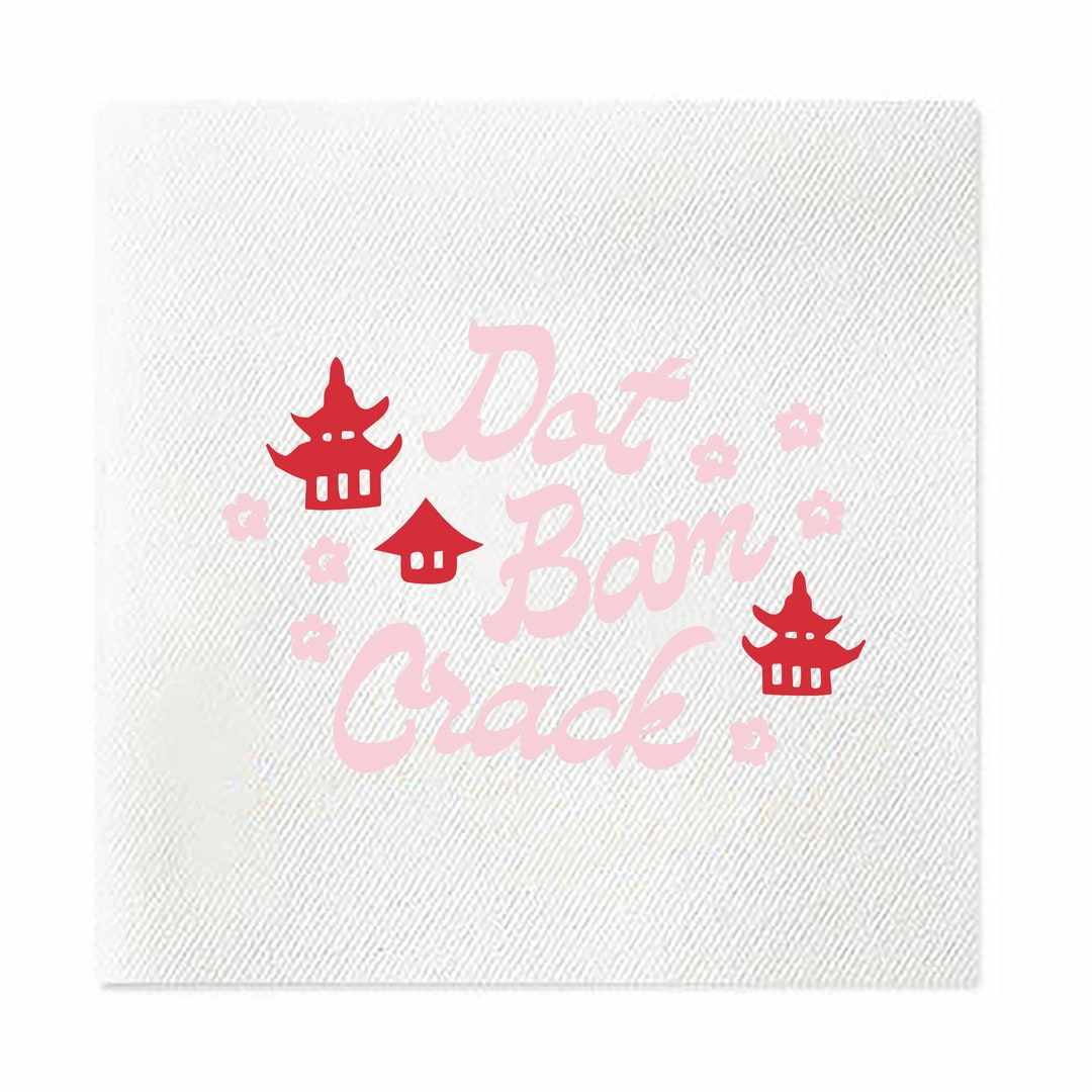 Dot Bam Crack Paper Napkins, Mahjong Napkins, Mahjong Party, Dot Bam ...