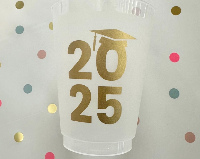 2025 Graduation Frost Flex Cups, Grad Shatterproof Cups, Graduation ...