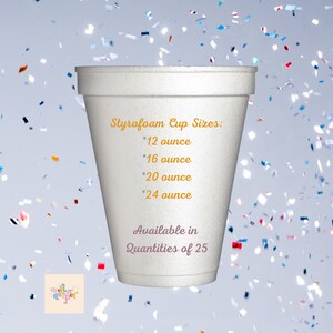 Cocktails With the Last Name Styrofoam Party Cups, Personalized ...