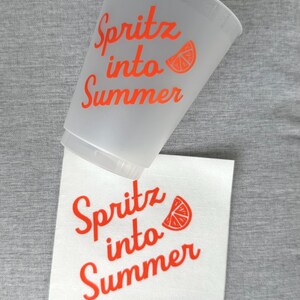 Spritz Into Summer Frost Flex Cups, Aperol Spritz Cups, Summer Cups ...