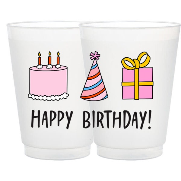 Birthday Party Cups - Etsy