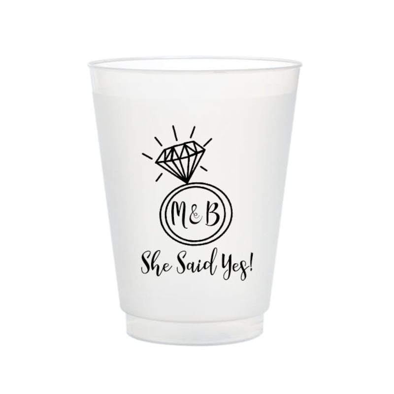 Engagement Party Cups - Etsy
