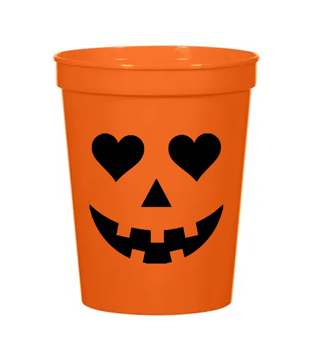 Jack O' Lantern Heart Eyes Stadium Cups Halloween - Etsy