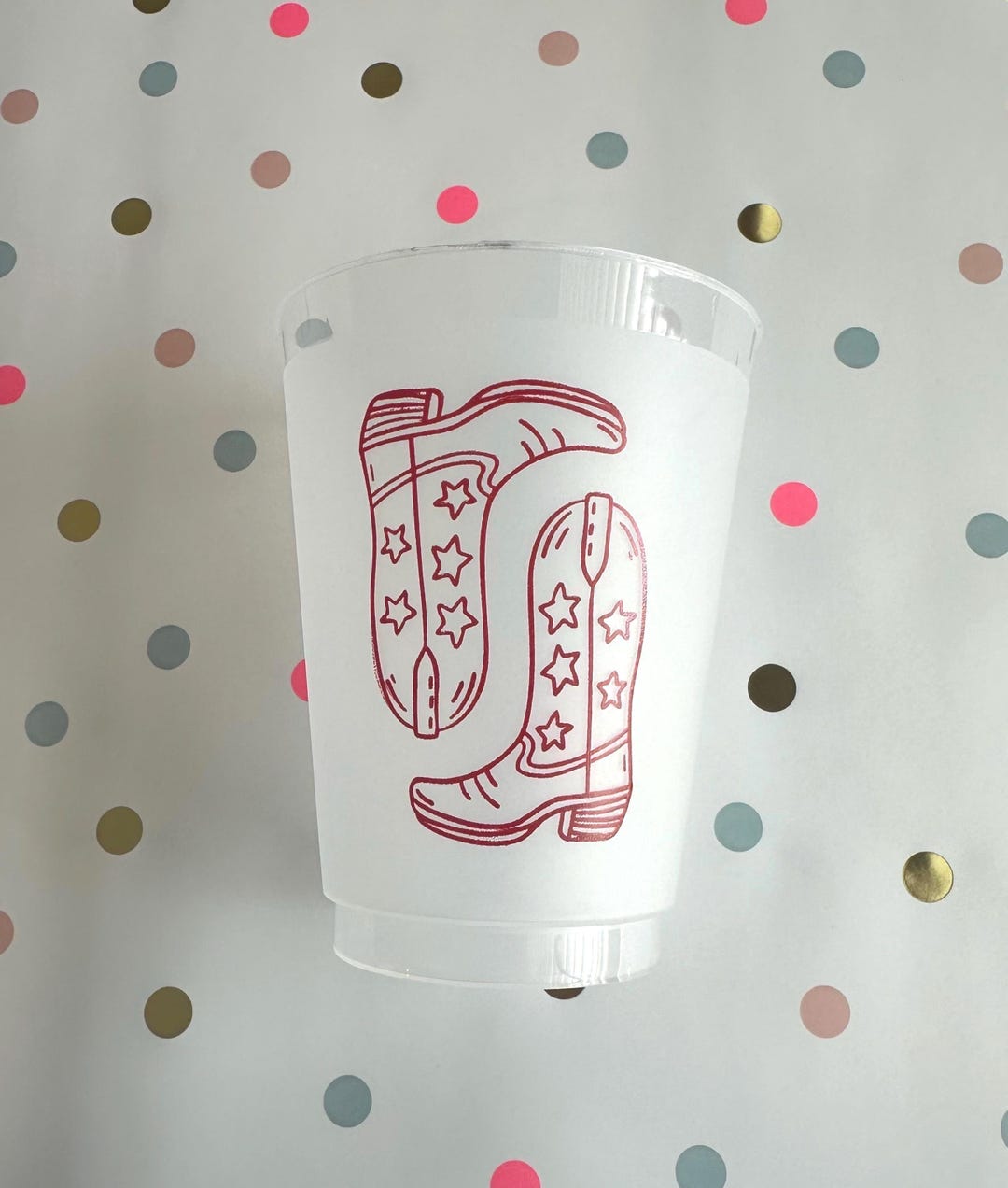 Star Cowboy Boots Frost Flex Cups, Rodeo Cups, Gameday Cups, Western ...