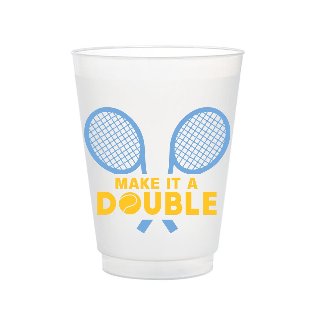Make It A Double Frost Flex Cups, Tennis Shatterproof Cups, Tennis Cups ...