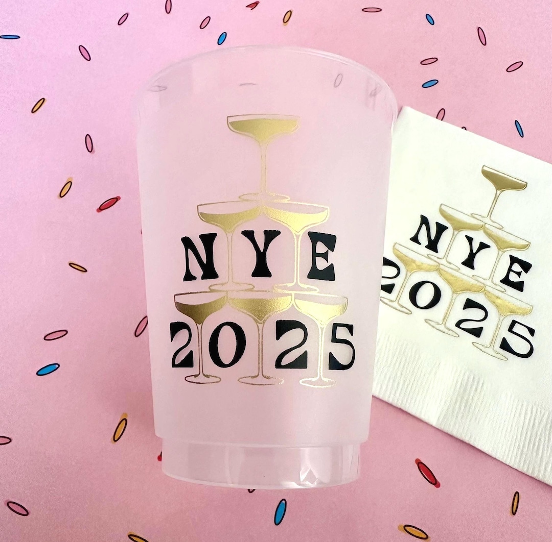 NYE 2025, New Years Cups, New Years Eve Party Cups, New Year Cup, 2025 ...