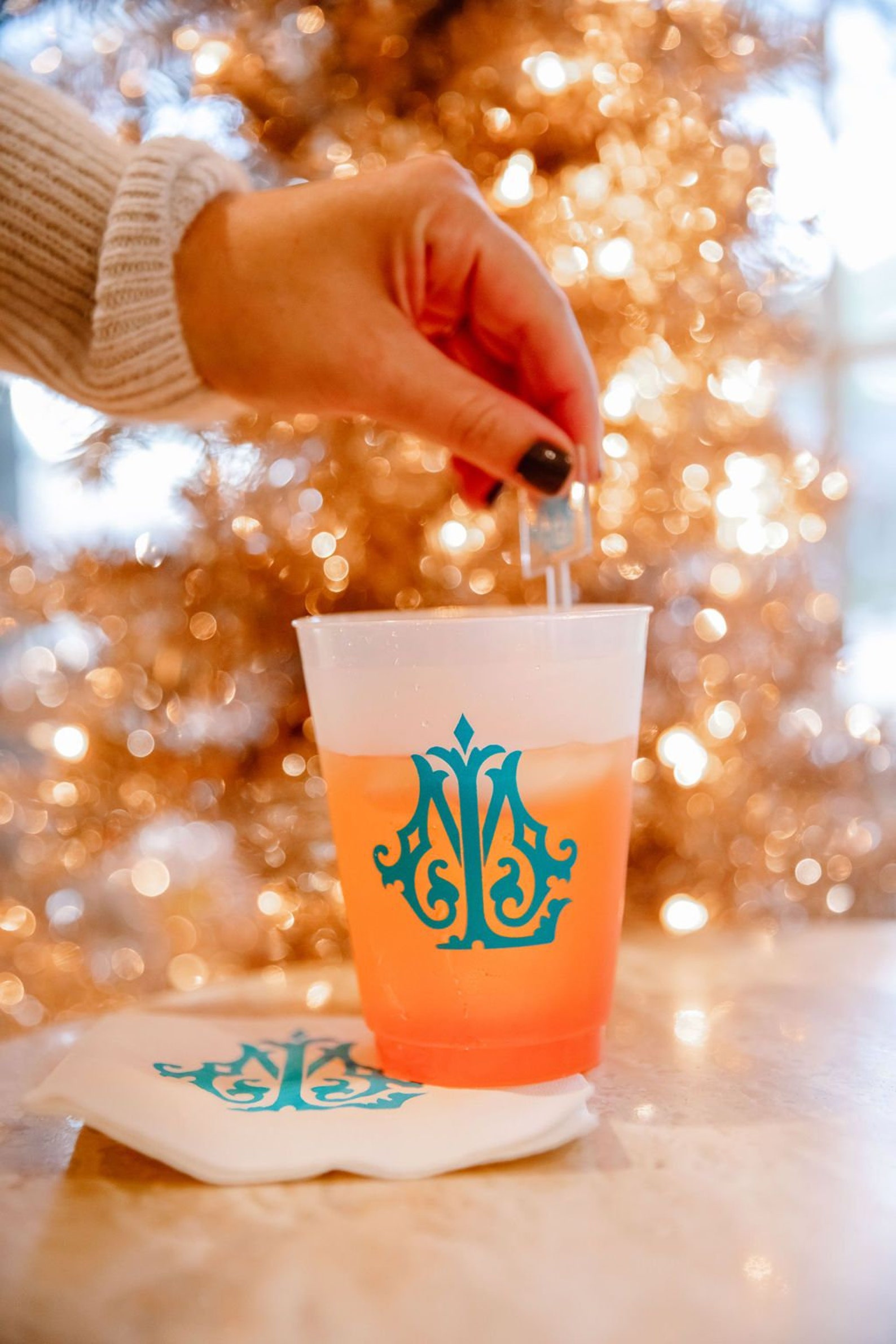 Monogram Frost Flex Party Cups Personalized Wedding Cups | Etsy