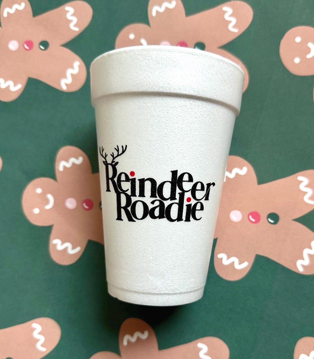 Reindeer Roadie Styrofoam Holiday Cups, Foam Christmas Cups, Holiday ...