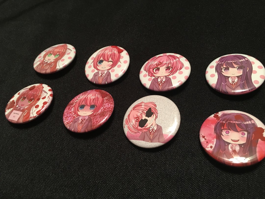 Doki Doki Literature Club 1.5 Inch Buttons - Etsy