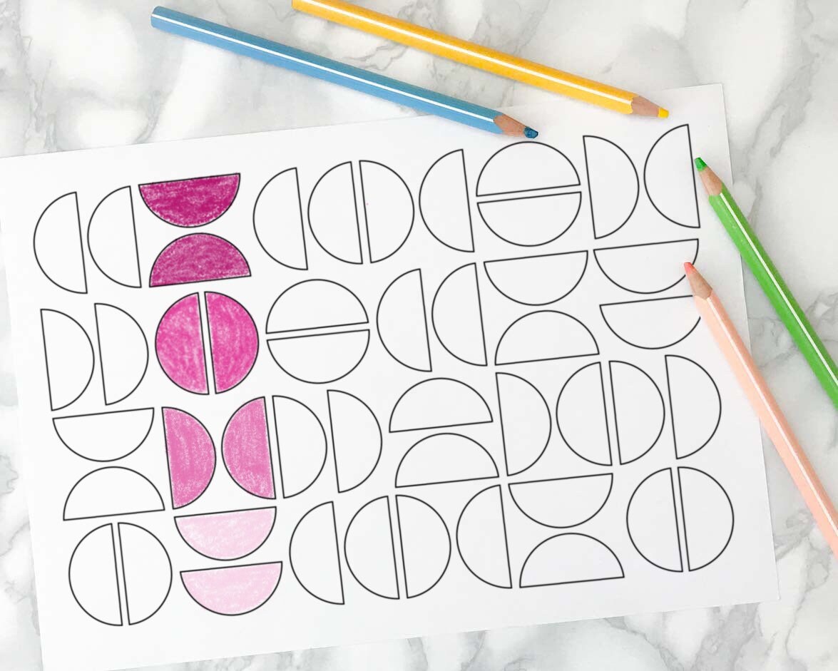 Printable Geometric Coloring Pages, Set of 3, Pdf Abstract Coloring ...