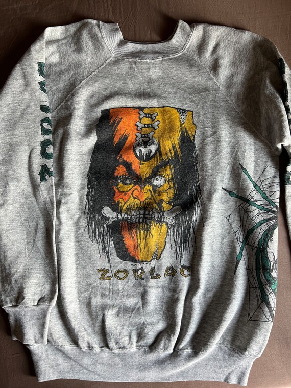 Vintage 90s Zorlac Pushead Metallica Sweatshirt Powel Gem