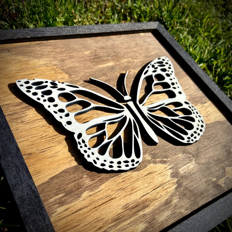 Rustic Farmhouse Monarch Butterfly Decor Wood Spring Sign - Etsy