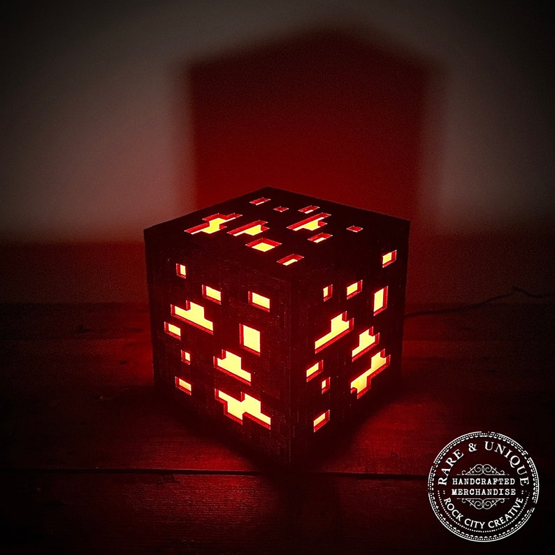 THE ORIGINAL Minecraft inspired Ore Lamp - Etsy