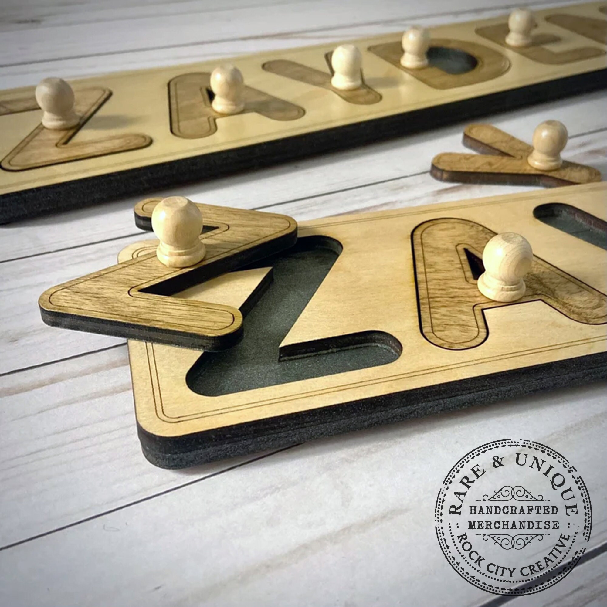 Personalized Name Puzzle With Pegs | New Christmas Easter Gifts for ...