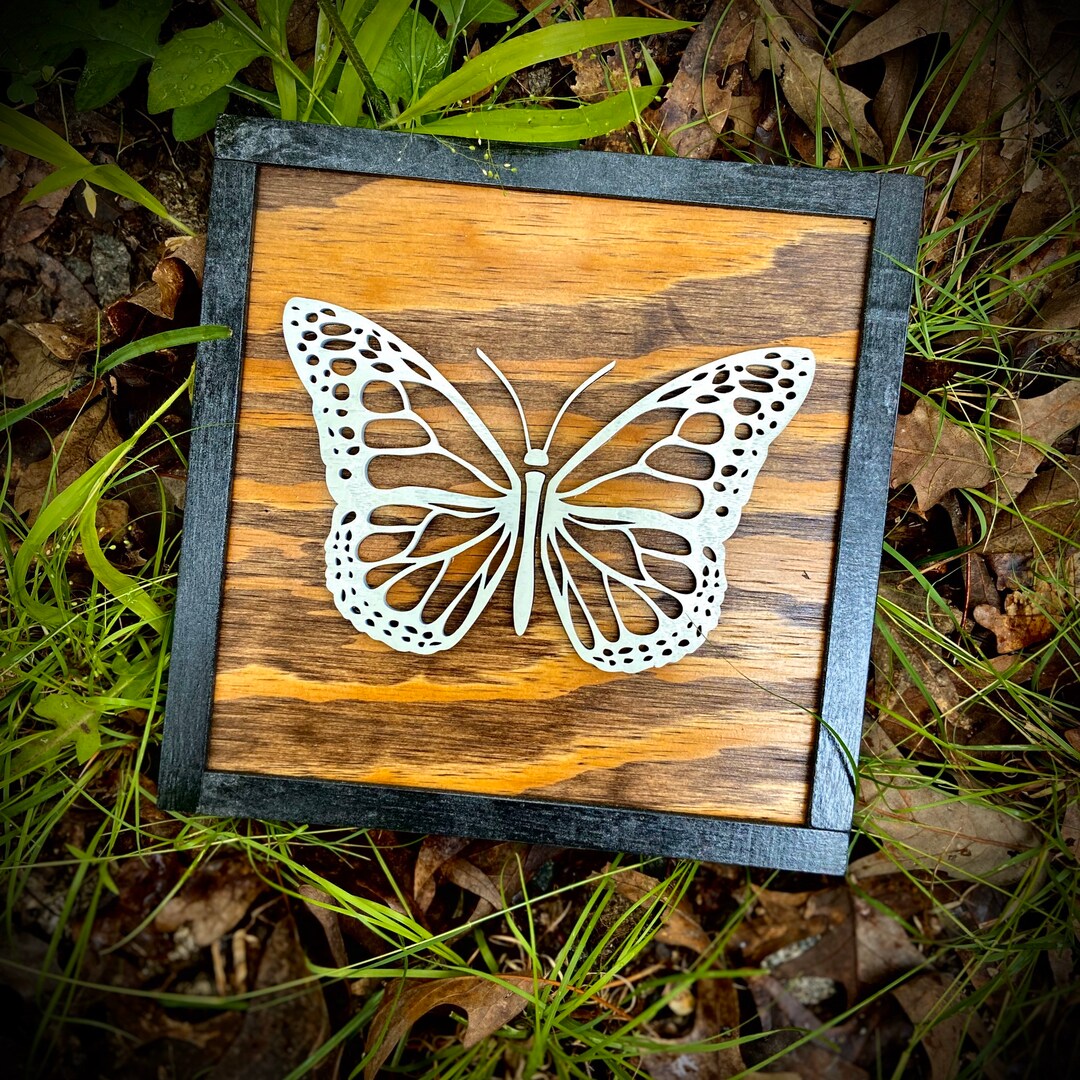 Rustic Farmhouse, Monarch Butterfly Decor, Wood Spring Sign, Home Decor ...