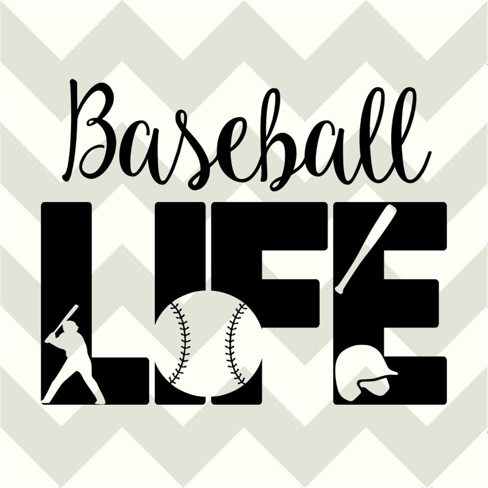 Baseball Life-svg-dxf Cut Files-baseball - Etsy