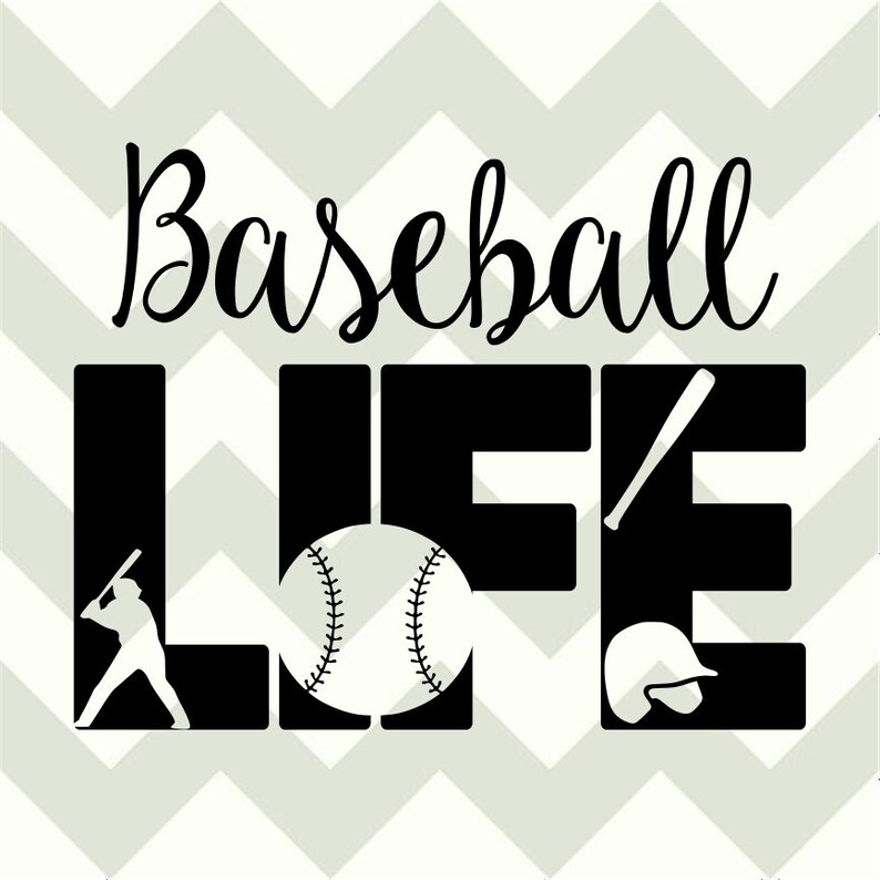 Baseball Life-svg-dxf Cut Files-baseball - Etsy