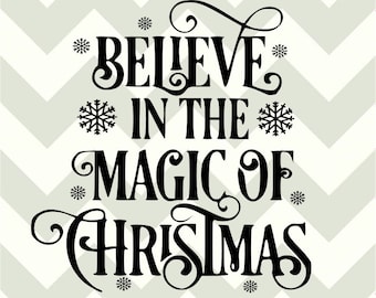 Believe in Magic Digital File SVG PNG DXF - Etsy