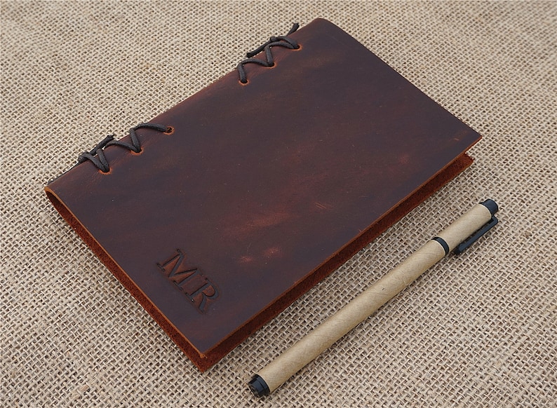 Personalized Leather Journal Custom Leather Journal Lined | Etsy