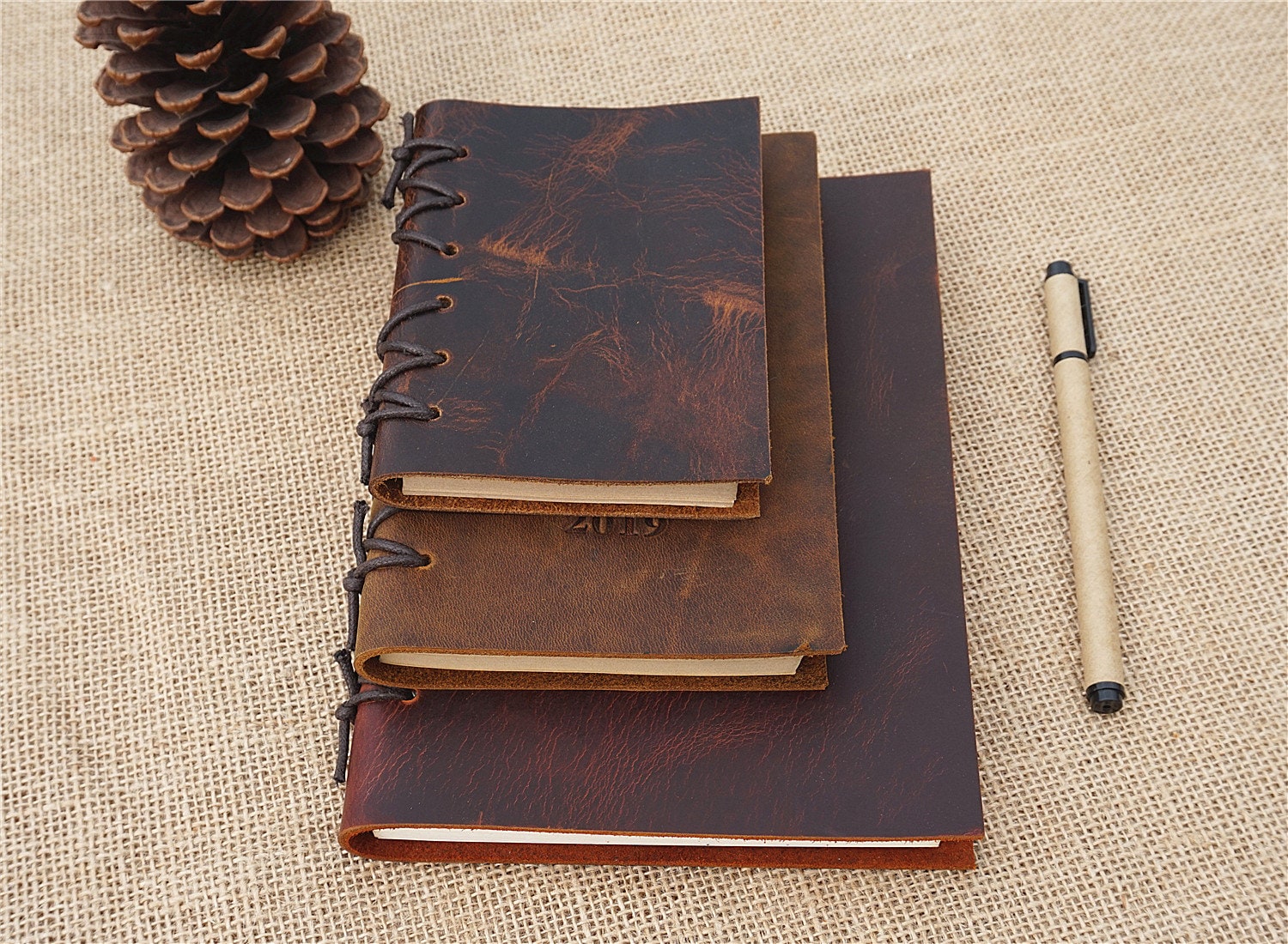 Personalized Leather Journal custom leather journal lined | Etsy