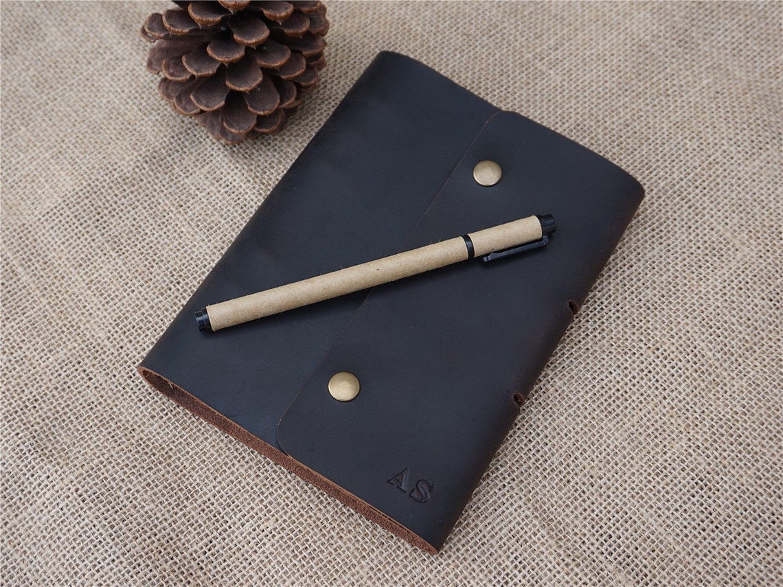 Custom Leather Planner, Personalized Planner, Engraved Monogram Leather ...